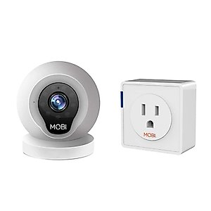 MobiCam WiFi Wireless Baby Camera Monitor, Hd Surveillance Video, Two-Way Talk, Night Vision Motion, Remote Surveillance Cam System, Smart Home Starter Kit Plus Smart Plug