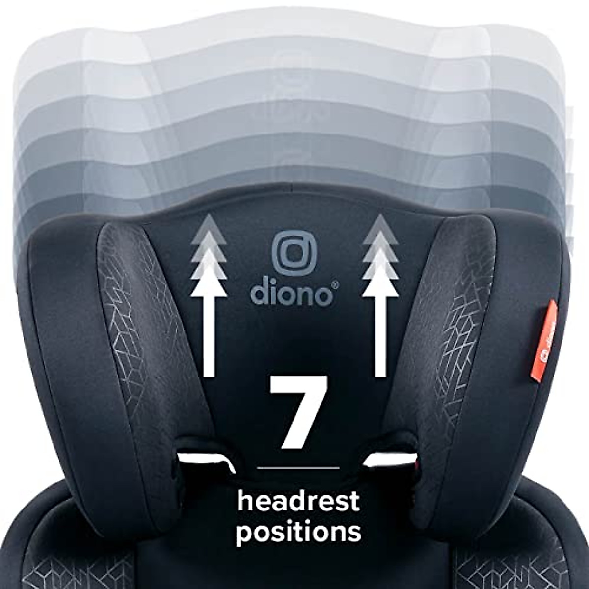 Diono Everett NXT High Back Booster Car Seat with Rigid Latch, Lightweight Slim Fit Design, 8 Years 1 Booster Seat, Black