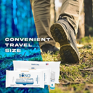 SONO Multi-Surface Disinfecting Wipes - Shoe Cleaner & Sanitizer Kit | Quick Clean and Stain Removal Power | Sneaker Cleansing Travel Pack | 2 Pack of 20 Wipes + 1 Pack of Hand Sanitizing Wipes