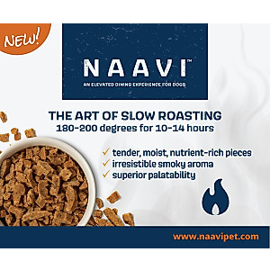 Naavi Slow Roasted Beef Bowl with Ancient Grains, Vegetables & Fruits, Premium Dog Food Topper for Adult Dogs - 6oz (2pack)