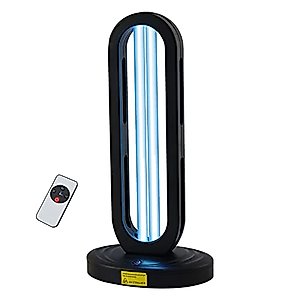 UV Light Sanitizer, Ultraviolet Light Sanitizer for Room，Air Freshener UV Lamp with Remote Control and Radar Monitor Sensor: Sterilize and Disinfect Every Room of Your Home for 15/30/60 Minutes
