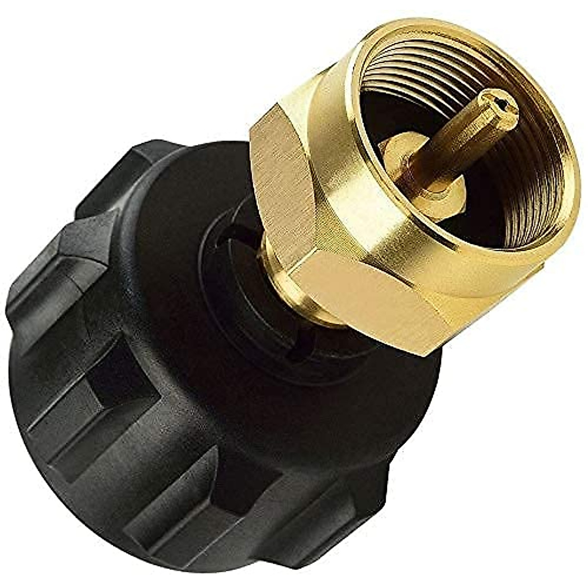 SHINESTAR Propane Refill Adapter for 1 lb Tanks, Fill 1 Pound Bottles from 20lb Tank, Propane Adapter 20 lb to 1 lb, Easy to Use, Solid Brass, 2 Set