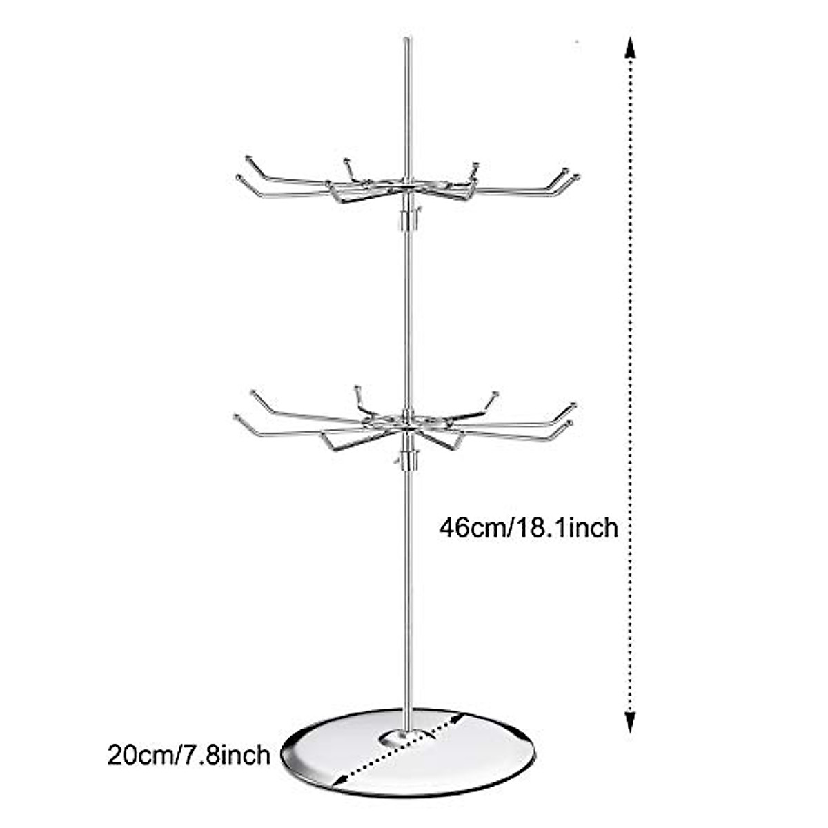 Polmart Medium Duty Two Tier Counter Top Spinner Display Stand