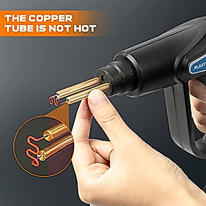 Plastic Welder 100W 110V Plastic Welding Kit Hot Stapler Car Bumper Repair Kit, Plastic Welder Machine Tool with 600PCS Hot Staples, Plier & Knife, 2S Quick Heating Plastic Welder Gun