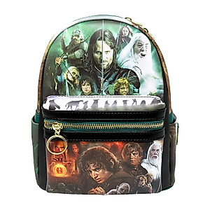 Loungefly Lord of the Rings LOTR Movie Collage Womens Double Strap Shoulder Bag Purse