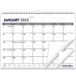 2023 Calendar - Wall Calendar from January 2023 to June 2024, 14.5 x 11 Inches, 18 Monthly Calendar with Twin-Wire Binding, Thick Paper and Ruled Blocks for Home, School and Office