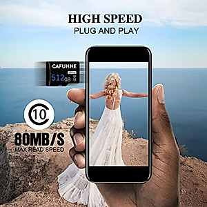 Micro SD Card 512GB (Class 10 High Speed) Memory Card 512GB TF Card with Adapter for Phone,Dash Came,Surveillance, Camera, Tachograph, Tablet, Computers with a SD Card Adapter