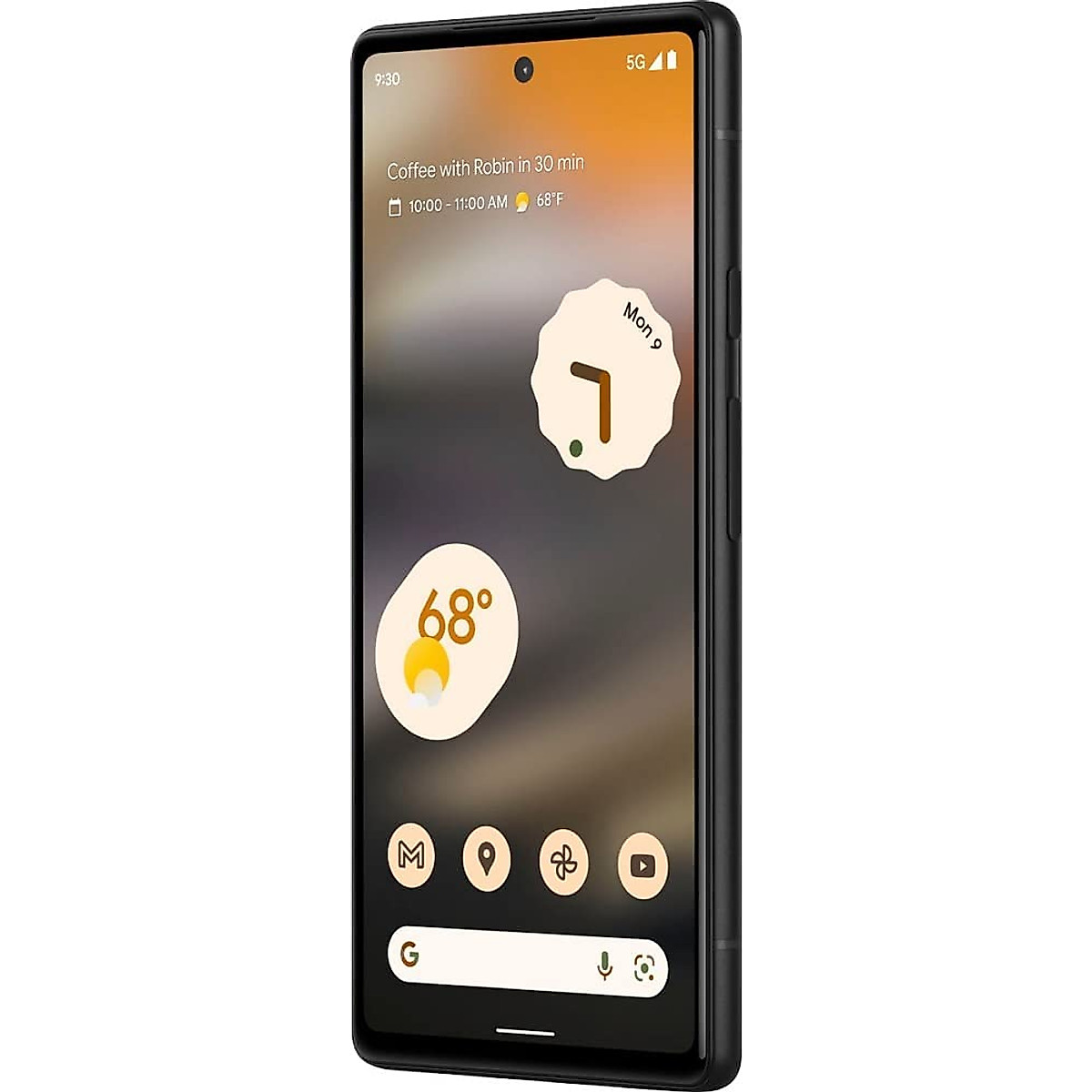 Google Pixel 6A 5G 128GB 6GB RAM Factory Unlocked (GSM Only | No CDMA - not Compatible with Verizon/Sprint) Global Version - Charcoal