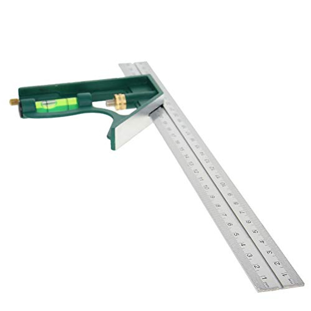 Utoolmart 300mm 12Inch Engineers Combination Try Square Set Right Angle Guide Green 1pcs