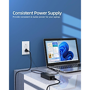 90W Charger Fit for HP Spectre X360 15-eb1000 15-eb1003nl 15-eb1043dx 15-eb1071ms, Envy 17-bw0011nr 17-ae051nr, Pavilion Plus 16-ab1000 16-ab0010nr 710414-001 710413-001 937532-850 Laptop Power Supply