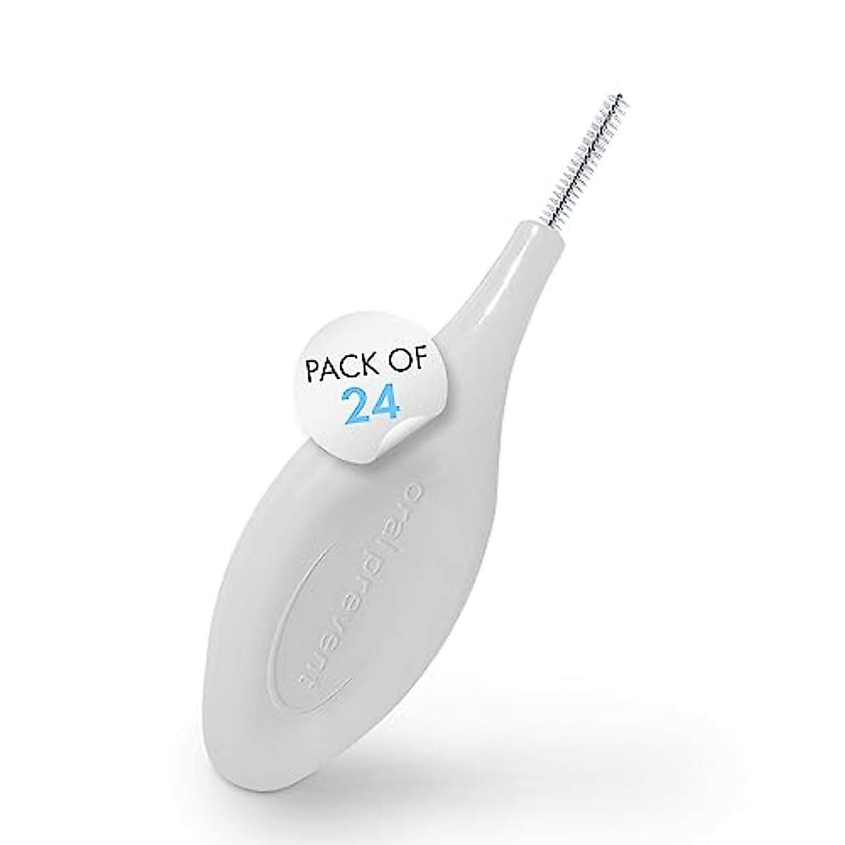 Oral Prevent 24 Pieces interdental Brushes - Tooth Cleaning for The interdental Spaces - Proxy Brushes - Tartar/Caries Prevention (0.45 mm, White)