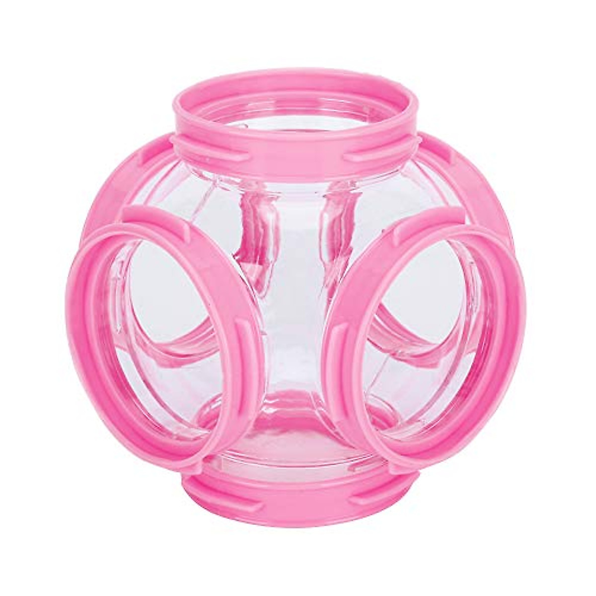 Boquite Valentine's Day Carnival 2Pcs Pipeline Training Line Accessories DIY Hamster Sports Tunnel, Hamster Toy Tubes, for Hamsters Pets(Pink)