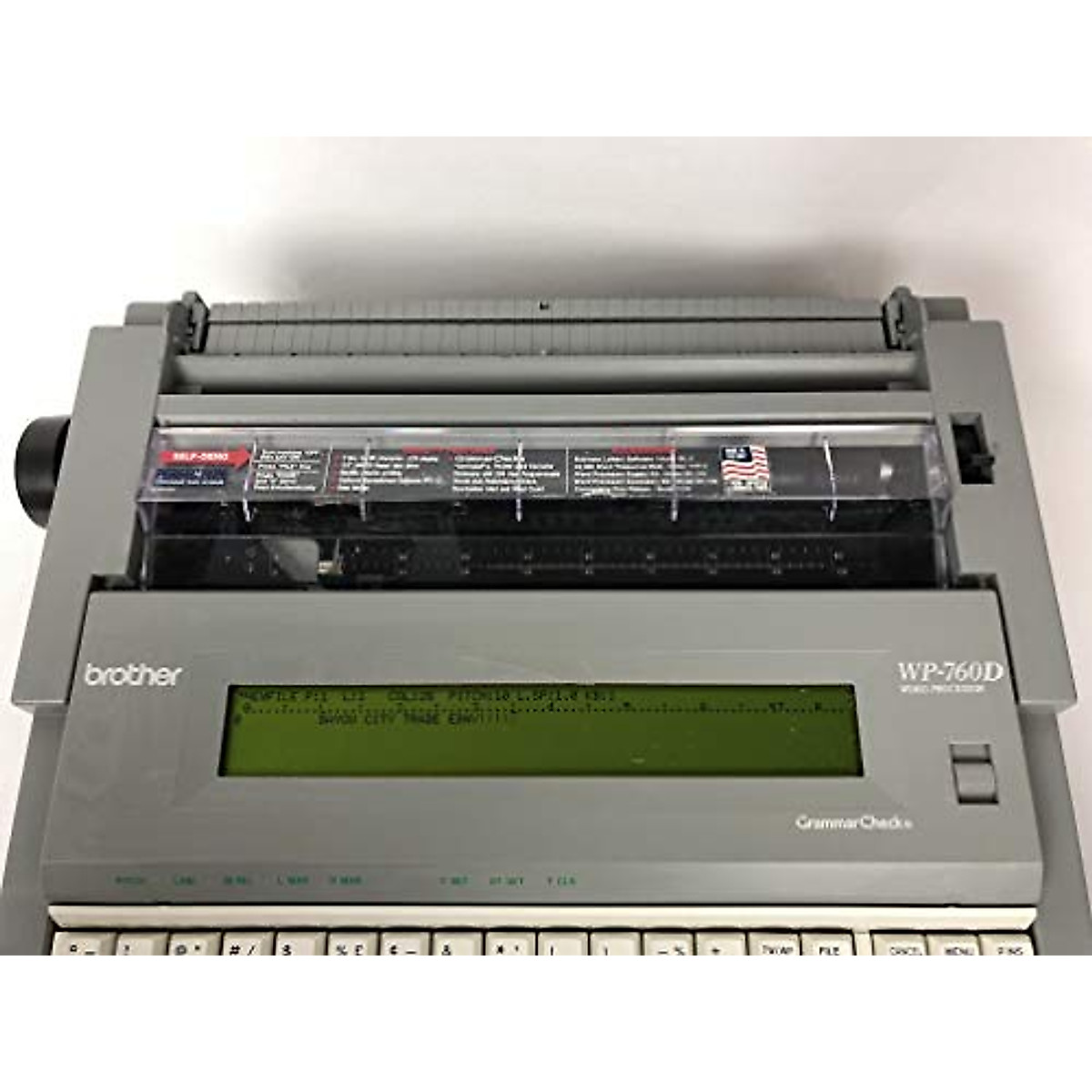 Brother Model WP-760D Word Processor Gray Electric Typewriter
