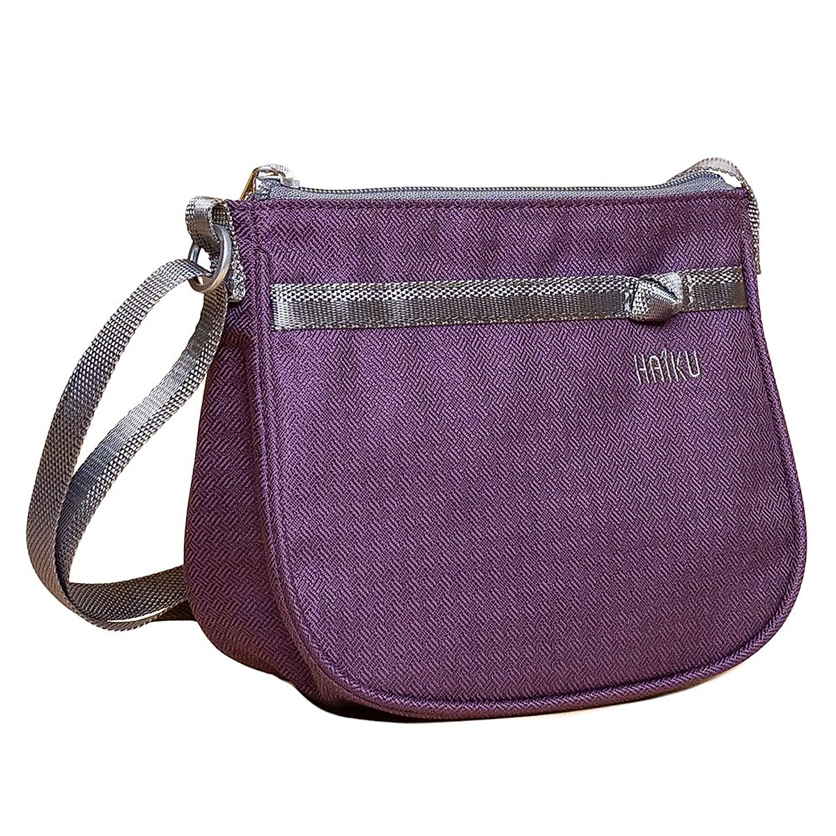 HAIKU Lark RFID Blocking Zippered Crossbody Travel Bag, BlackBerry