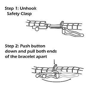 18k White Gold Plated 5.0 Cubic Zirconia Tennis Bracelet 7.5 inch for Men and Women