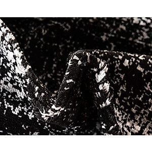 Unique Loom Sofia Collection Area Rug - Casino (5' 1" x 8' Rectangle, Black/ Ivory)