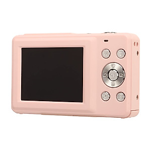 Compact Digital Camera, HD 1080P Type C Charging 44M Digital Camera for Photo for Travel (Pink)