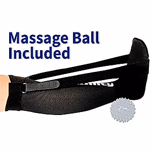 StrictlyStability Plantar Fasciitis Night Sock with Massage Ball Included (Regular)