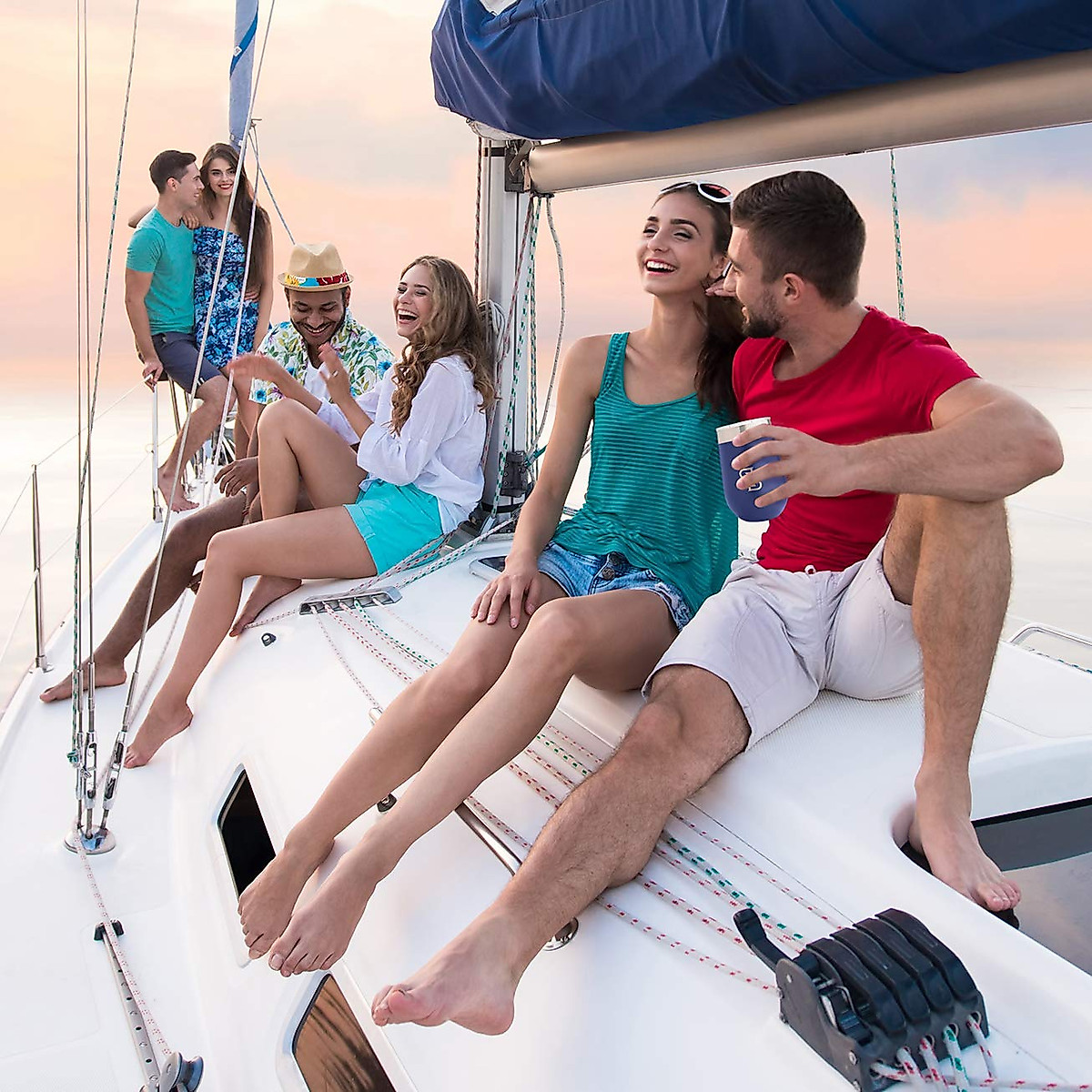 Wine Tumbler with Lid Insulated Set of 2 - Perfect Glft for women or men. Includes Portable Durable Tote for Boating, Beach, Travel Designed by Bruno Bianci