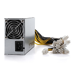 HAOYU TECH Bitmain Antminer APW7 1800W Power Supply 110V-1000W, 6-Pin Connect Bitcoin Miner Power Supply, Antminer L3+, Bitcoin Mining Hardware, Asic Miner, Crypto Miner Rig for Mining Crypto Coins