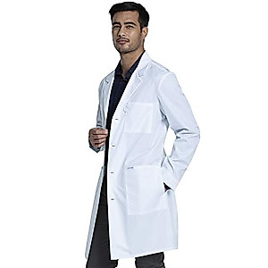 Cherokee Men & Women Scrubs Lab Coat 38'' CK460, M, White