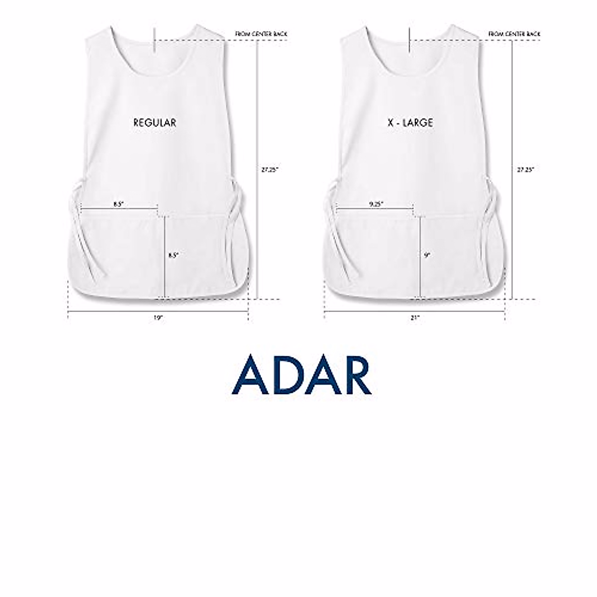 Adar Universal Cobbler Apron 2 Pack - Unisex Cobbler Apron - 7022 - Black - R