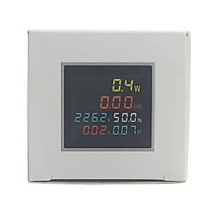 KETOTEK AC Current Voltage Amperage 6in1 Power Energy Monitor LCD Digital Display Voltmeter Ammeter AC 50.0-300.0V 100A Mini Multimeter Volt Amp Watt Meter with Current Transformer CT