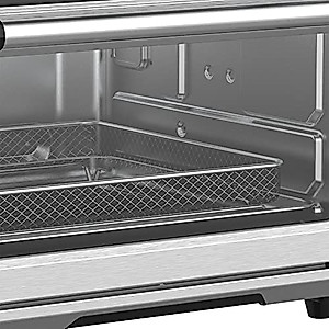 HOMCOM Air Fryer Toaster Oven, 21QT 8-In-1 Convection Oven Countertop, Broil, Toast, Dehydrator, Thaw and Air Fry, Accessories Included, 1800W, Stainless Steel Finish