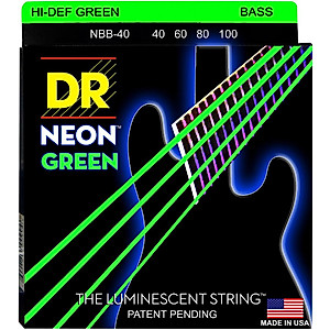 DR Strings HI-DEF NEON Bass Guitar Strings (NGB-40)