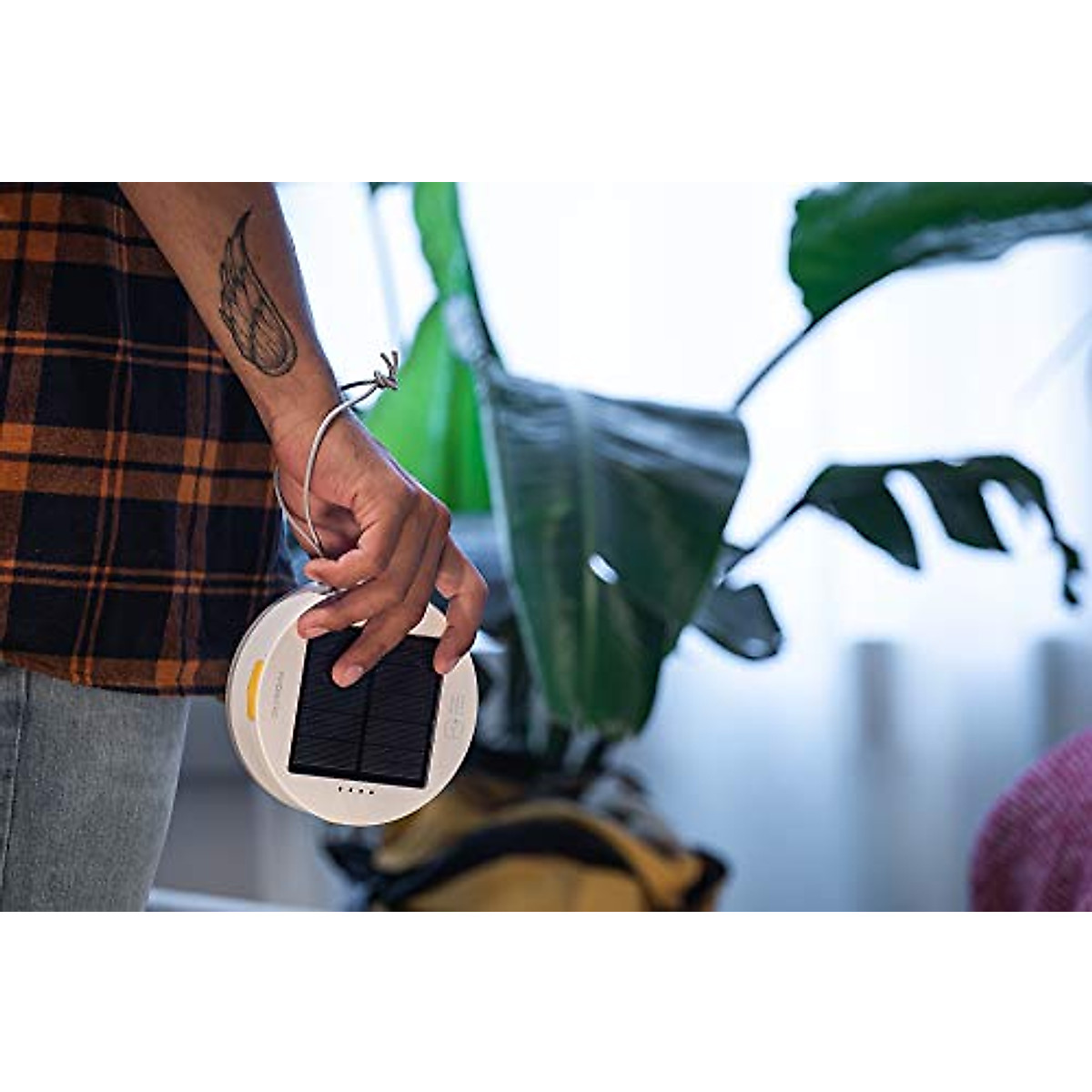 MPOWERD Luci Color Solar String Lights + Phone Charger: Color 18' Rechargeable via Solar or USB-A, 100 Lumens LEDs and 7 Colors, Lasts Up to 15 Hours, Waterproof, Camping, Pool/Patio, and Travel