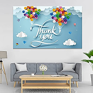 Kimini-Ki Thank You Backdrops for Employees, Employee Appreciation Banner, Thanks to Staff Teachers Sign, Staff Appreciation Decorations, Bridal Shower, Wedding, Retirement Party Decorations