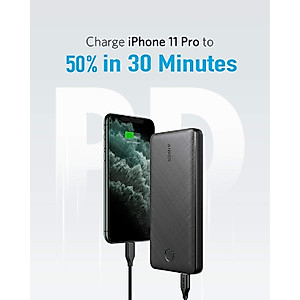 Anker Portable Charger, PowerCore Essential 20000 PD (18W) Power Bank with 18W USB C Charger, High Cell Capacity 20,000mAh Power Delivery Battery Pack for iPhone 11/11 Pro/11 Pro Max/X/8, Samsung