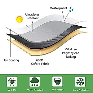 COBOAQG Porch Swing Cover Waterproof,Outdoor Hanging Swing Cover 61”Lx28”Lx(35-28)”H for Patio Garden Hanging Swing Chair 420D Oxford Fabric UV Resistant Weather Protector (Black)