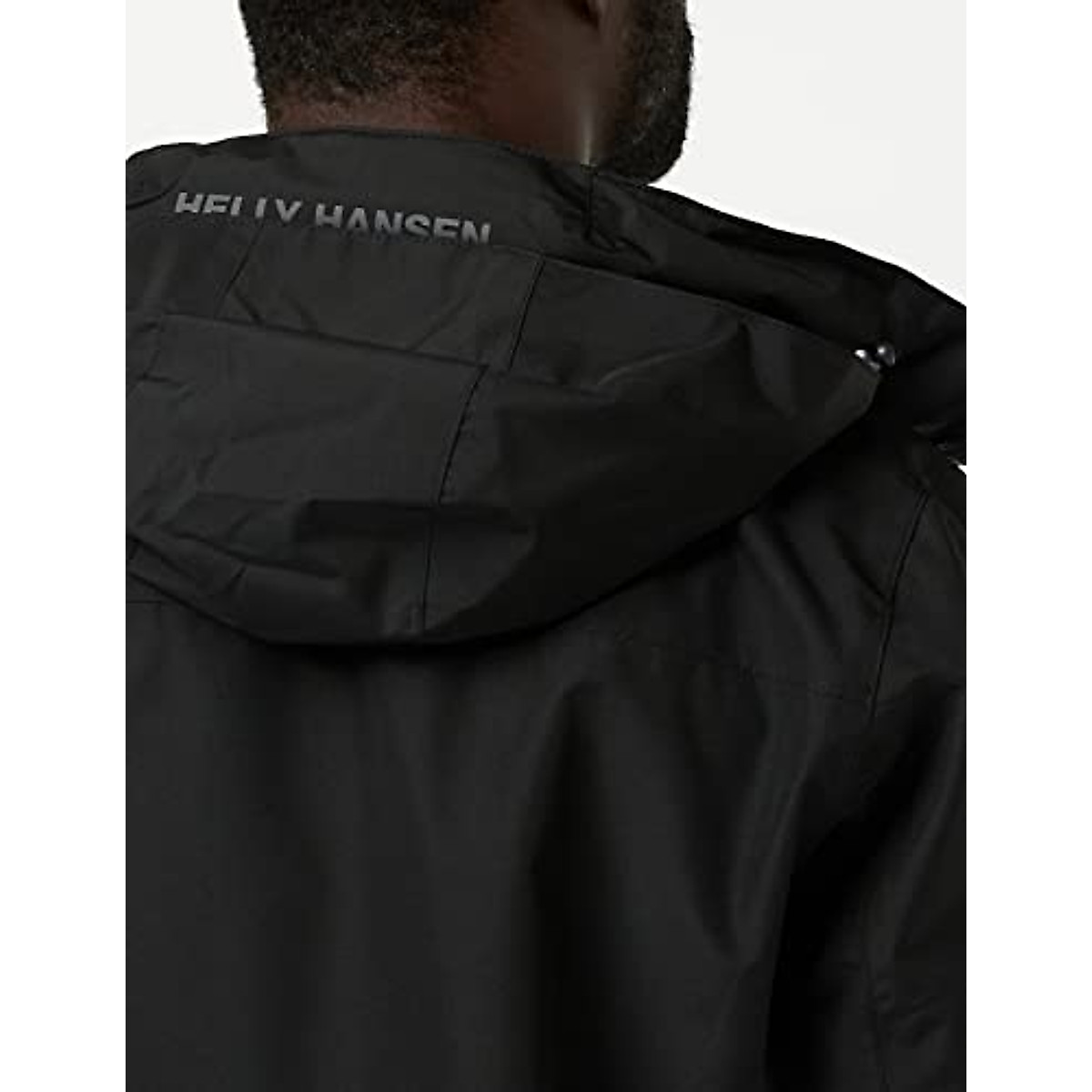 Helly Hansen Men's Dubliner Waterproof Windproof Breathable Rain Coat Jacket, 990 Black, Large