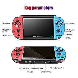Handheld Game Console, Retro Game Console Built-in 10000+ Classic Games, 4.1-inch TFT LCD Screen, 10 Emulators, Handheld Emulator Console Support TV Output Video Music eBook