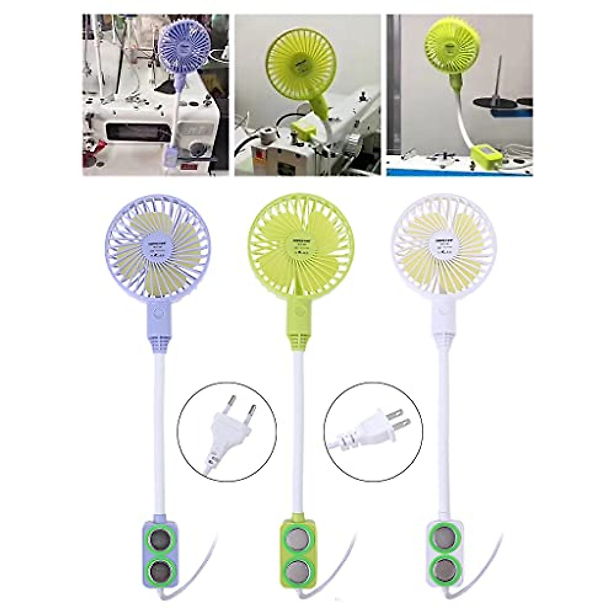 CXV 4.5inch 3-speed Flexible AC 100-240V Fan Magnetic Base for Sewing Machine Metal Lathe Workbench Machinist Bench Grinder