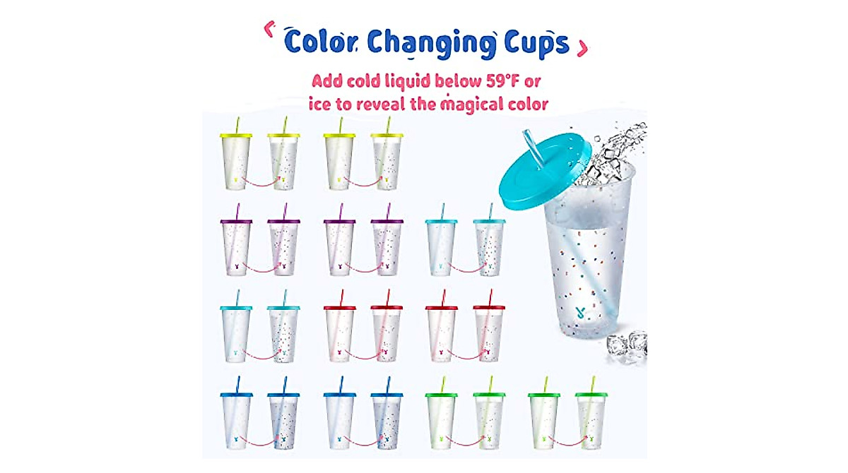 Meoky Color Changing Cups - Fun & Eco-Friendly Tumblers