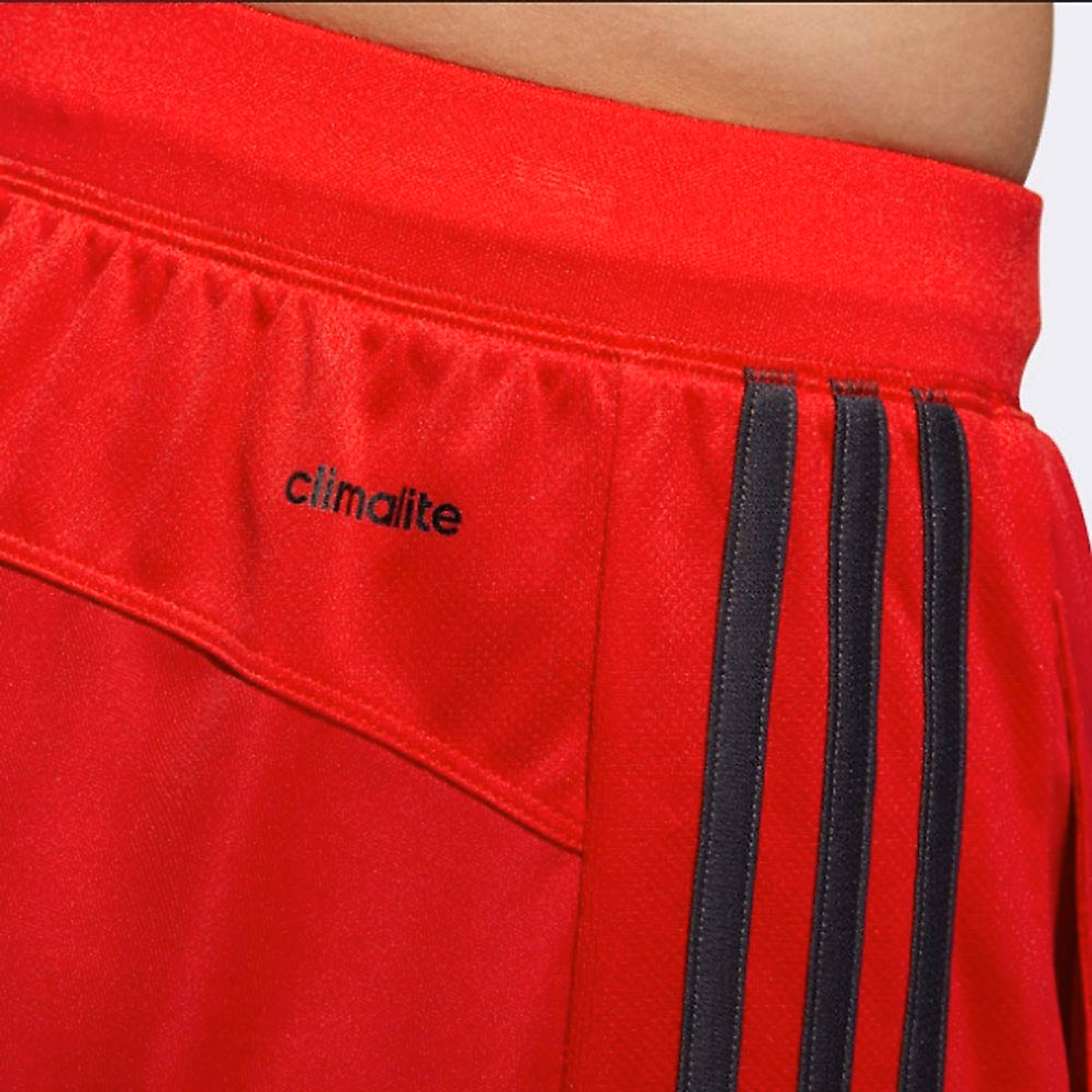 adidas Men's Designed-2-Move 3-Stripe Shorts, Scarlet/Utility Black, X-Small