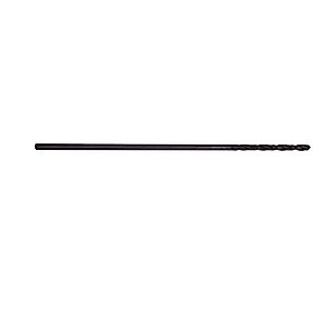 (12-Pack) 9/64" x 6" Aircraft Extension Black Oxide Drill Bit 135° HSS, OAL: 6"