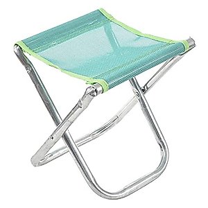TRENTSNOOK Exquisite Camping Stool Portable Aluminum Alloy Folding Chair Stool Seat Outdoor Fishing Camping Picnic Mat