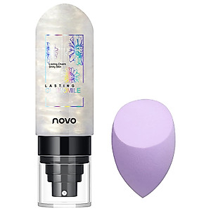 Dewy Makeup Setting Spary Kit Shimmer Glow Finish Hydrating Illuminating Finishing for face Lightweight Long Lasting Make Up Fixing Hydrate Skin with Sponge Puff Makeup Set (Dewy 3.15 Fl Oz)