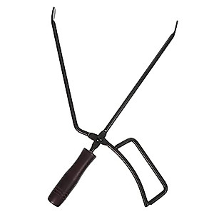 Happyyami 1pc Fireplace Carbon Clip Barbeque Tool Metal Tweezers Barbecue Tongs Household Tools Fire Tong Heavy Duty Bbq Garbage Tong Outdoor Grills Iron Charcoal Clamp Wood Food