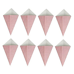 BESTOYARD 50pcs Popcorn Boxes Food Containers Snack Container Dessert Trays Popcorn Cone Boxes Open- Popcorn Box Food Cones Bag Popcorn Treat Box Paper Popcorn Boxes Party Popcorn Boxes Cup