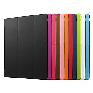 Zrengp Tablet Smart Cover for Google Pixel C 2015 Release 10.2 inch, Ultra Thin Slim Folio Stand Lightweight with Auto Sleep/Wake Up Function Leather Case for Google Pixel C 10.2" (Black)
