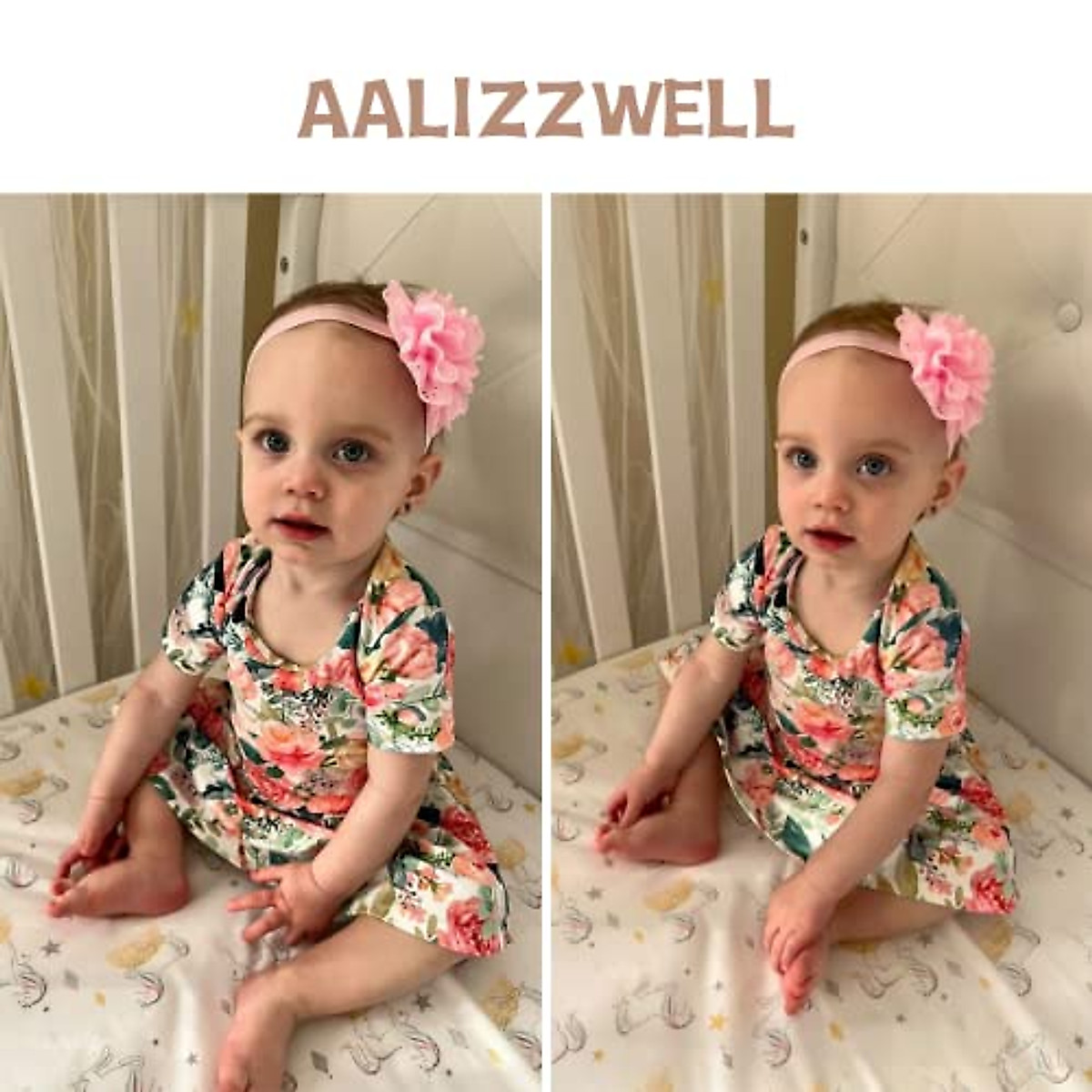 Aalizzwell Preemie Baby Girls Spring Summer Clothes Premature Floral Bodysuit Dress Outfit