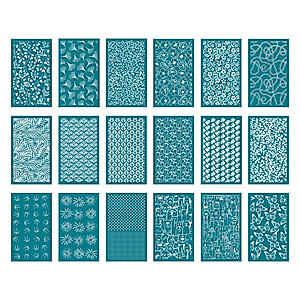 Silk Screen Stencils for Polymers Clay Reusable Silkscreens Print Kits for Earrings Jewelry Makings 3.5x6inch Each