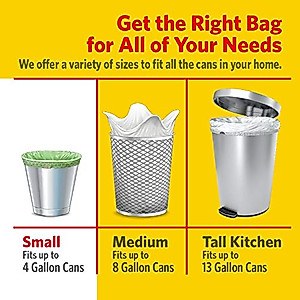Glad Small Kitchen Drawstring Trash Bags, 4 Gallon, Febreze Sweet Citron & Lime, 34 Count