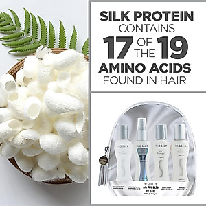 Biosilk The Miracle of Silk Kit, Includes Silk Therapy Shampoo, Conditioner, Original Leave-In Treatment, Miracle 17 Leave-In Treatment, 2.26 Oz Each