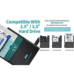 Avolusion (HDDGU3-DS) USB 3.0 External HDD Docking Station Bundle w/ Seagate X18 16TB 3.5Inch SATA Enterprise Hard Drive ST16000NM000J (Renewed) - 5 Year Warranty