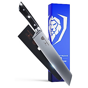 Dalstrong Kiritsuke Chef Knife - 8.5 inch - Gladiator Series Elite - Forged German High Carbon German Steel - Full Tang Kitchen Knife - Black G10 Handle - w/Sheath - Chef's Knife - NSF Certified